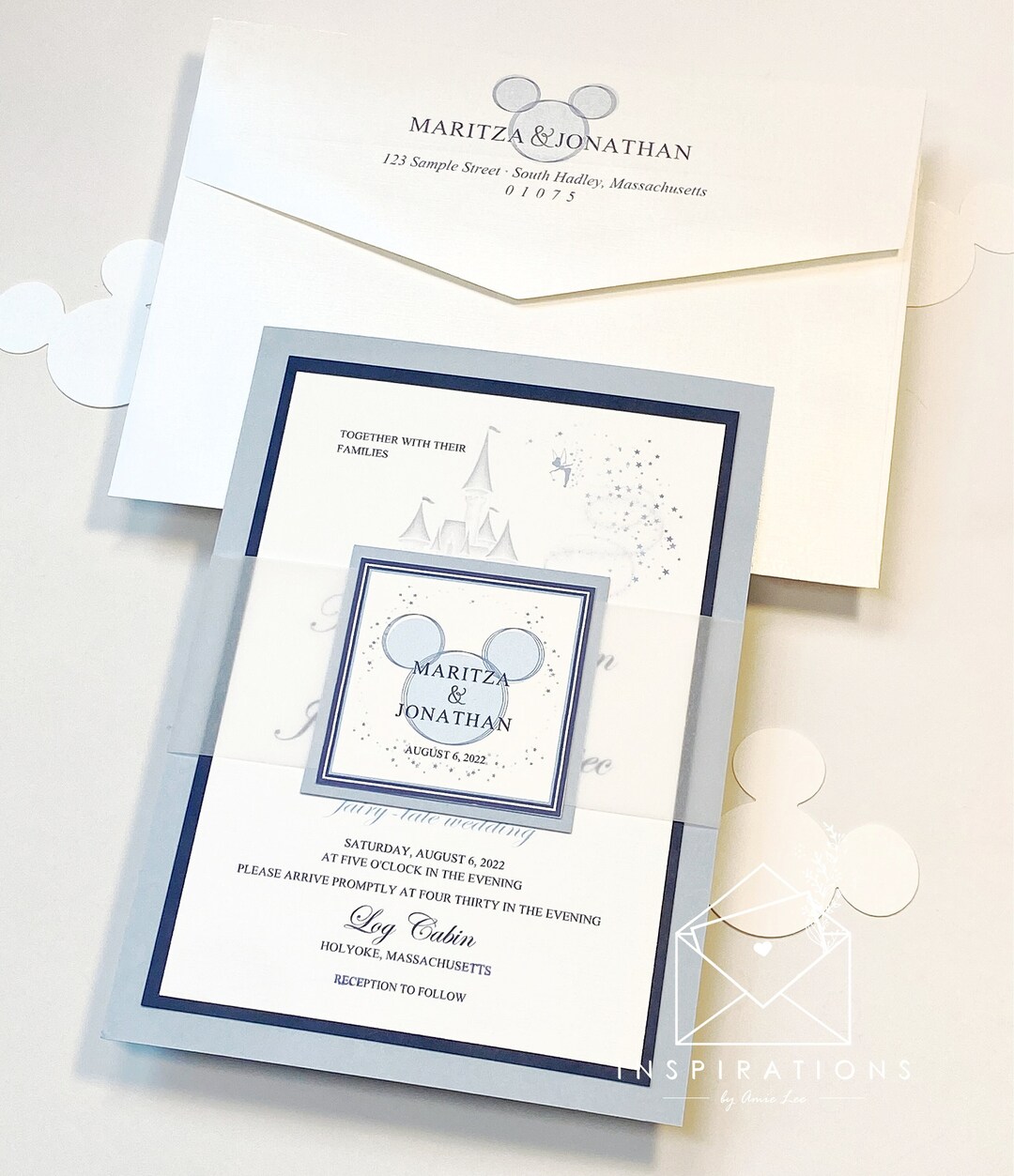 Elegant Disney Wedding Invitations, Fairy Tale Wedding, Formal Disney ...
