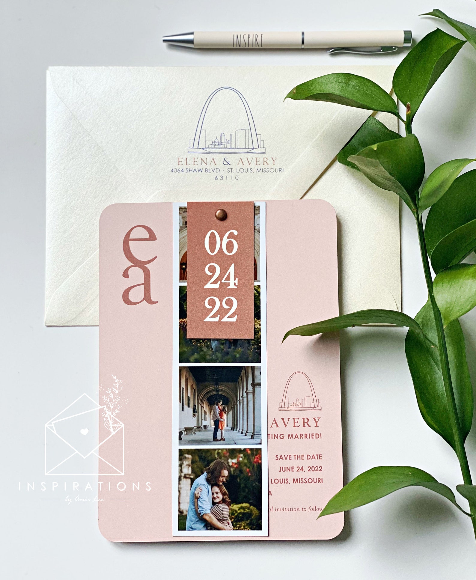 Classic Save the Date Photo Strip Save the Date Modern Save - Etsy