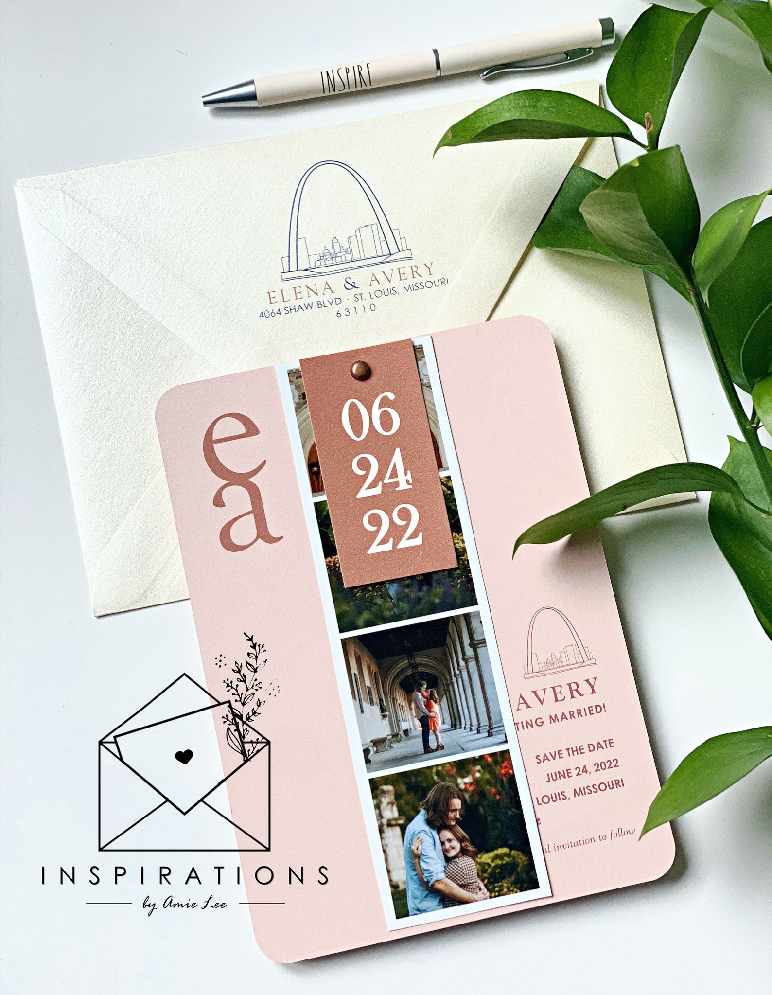 Classic Save the Date Photo Strip Save the Date Modern Save - Etsy