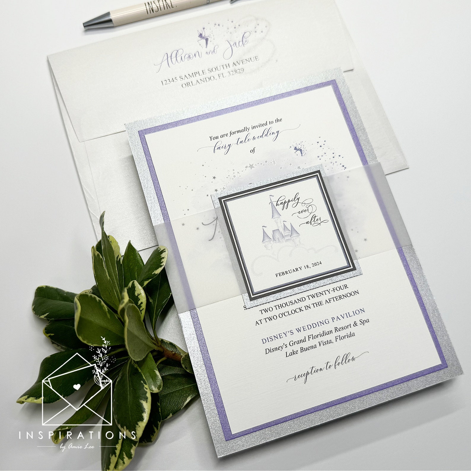 Disney Wedding Invitations, Disney Theme Event, Fairy-tale Wedding ...