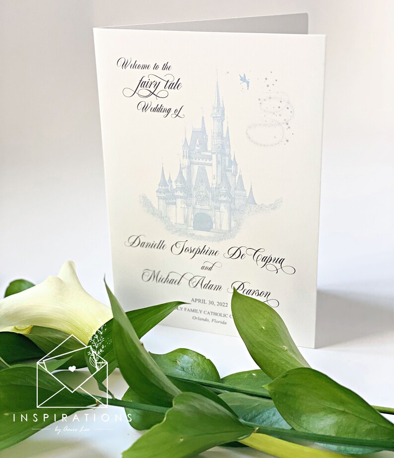 Disney Wedding Programs Disney Ceremony Program Programs - Etsy