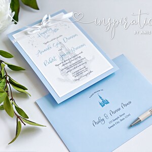 Formal Disney Wedding Invitations Elegant Disney Wedding - Etsy
