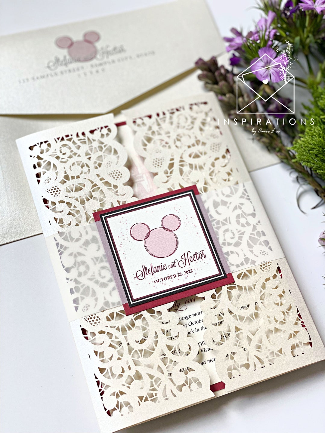 Disney Wedding Invitations, Formal Disney Wedding, Disney Theme Event ...