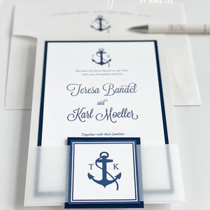 Nautical Wedding Invitations, Nautical Theme Wedding, Boat Theme, Yacht ...