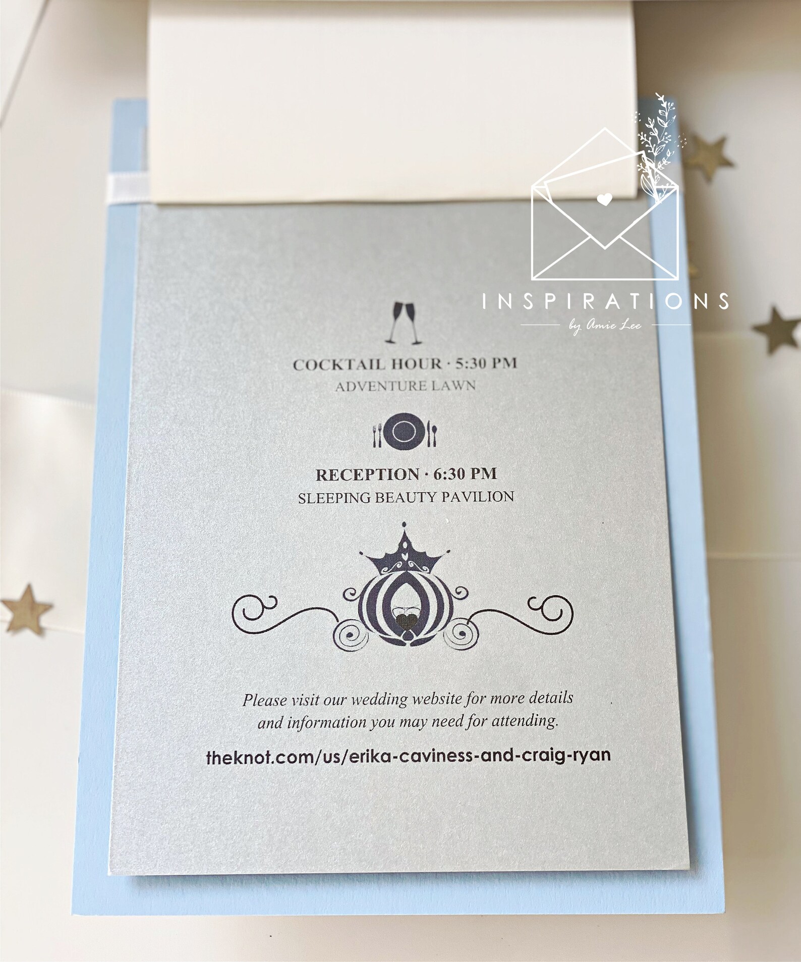 Elegant Disney Wedding Invitations, Formal Disney Wedding, Classic ...