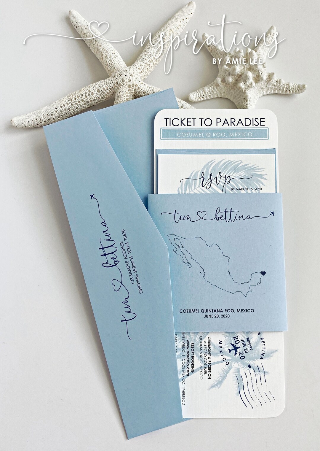 Boarding Pass Wedding Invitations, Destination Wedding Invitations ...