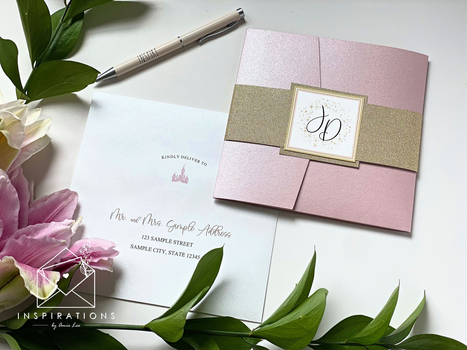 Elegant Disney Wedding Invitations, Fairy Tale Wedding, Disney Wedding ...