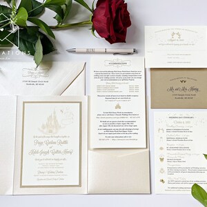 Elegant Disney Wedding Invitations, Fairy Tale Wedding, Disney Wedding ...