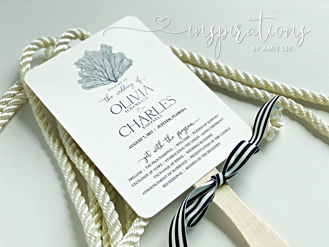 Wedding Program Fans, Ceremony Program Fans, Wedding Fans, Outdoor ...
