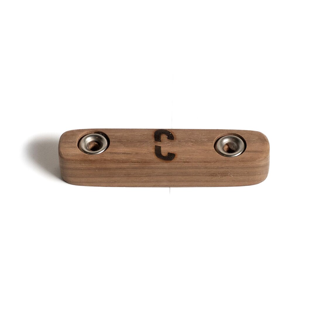 Crimp Bar Incut Climb Wood Hold | Walnut Hardwood Climbing Holds ...