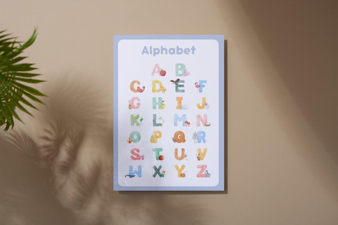 ABC Poster for Children (german) | Learn the Alphabet | Preschool ...