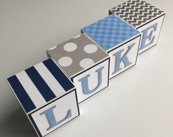 Baby Name Blocks Girl Baby Shower Gift Newborn Nursery Photography ...