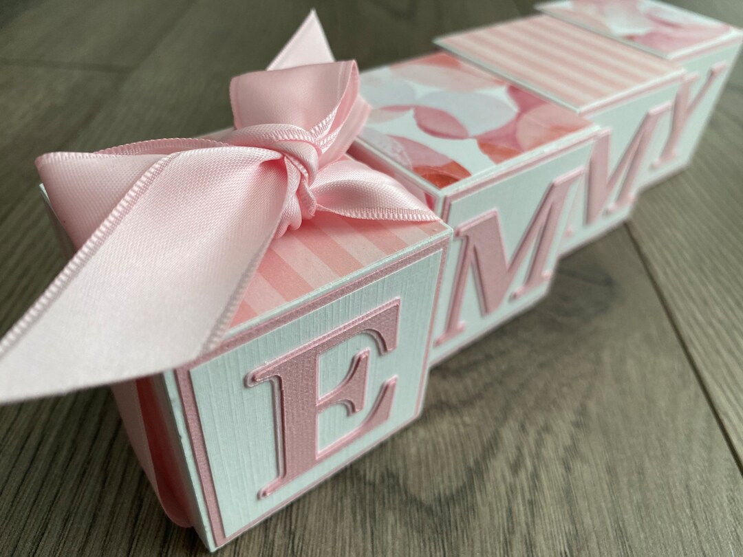 Custom Baby Name Blocks Baby Gift Baby Shower Newborn Nursery - Etsy