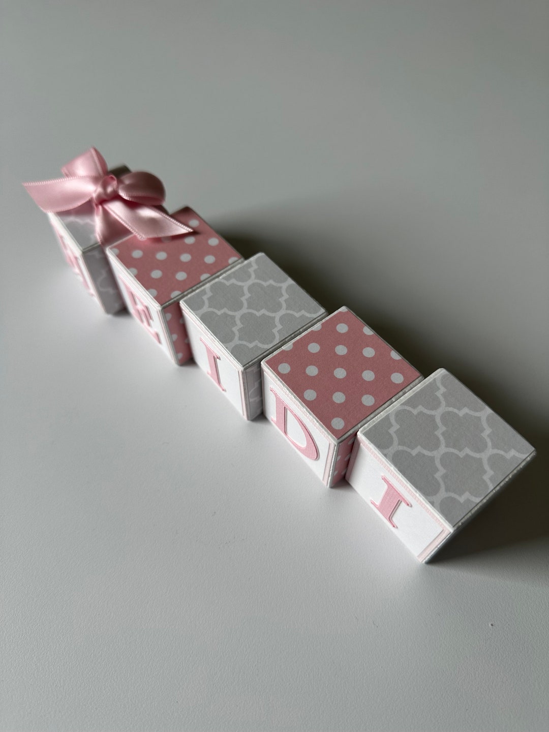 Wooden Name Blocks for Newborn Baby Name Reveal Baby Girl Baby Blocks ...