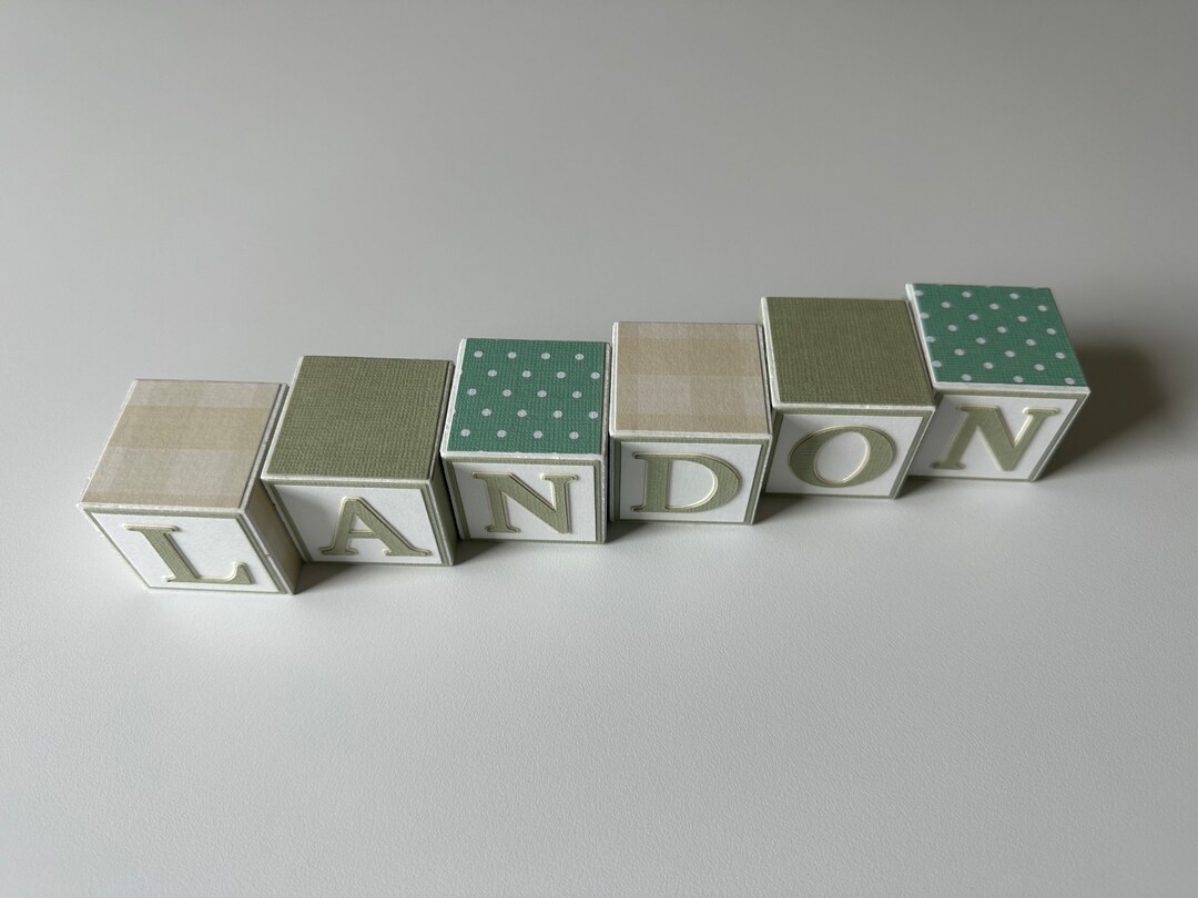 Custom Baby Name Blocks Baby Gift Baby Shower Newborn Nursery ...