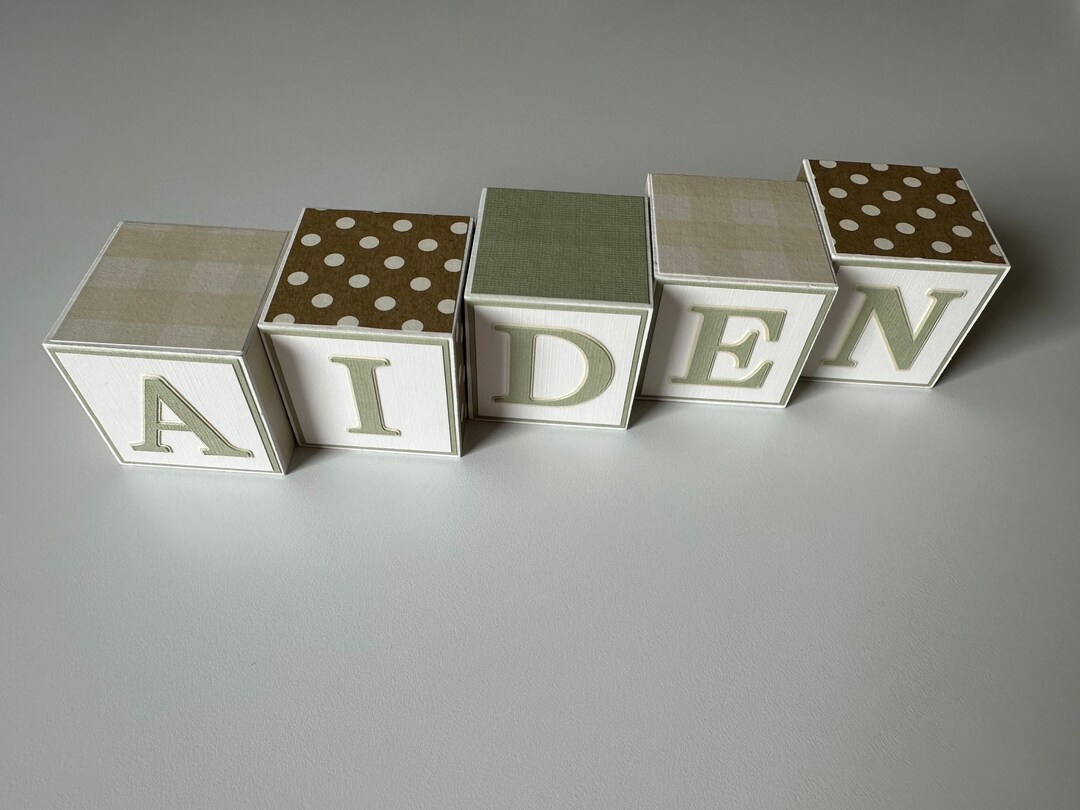 Custom Baby Name Blocks Baby Gift Baby Shower Newborn Nursery ...