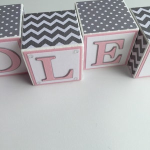Custom Baby Name Blocks Baby Gift Baby Shower Newborn Nursery ...