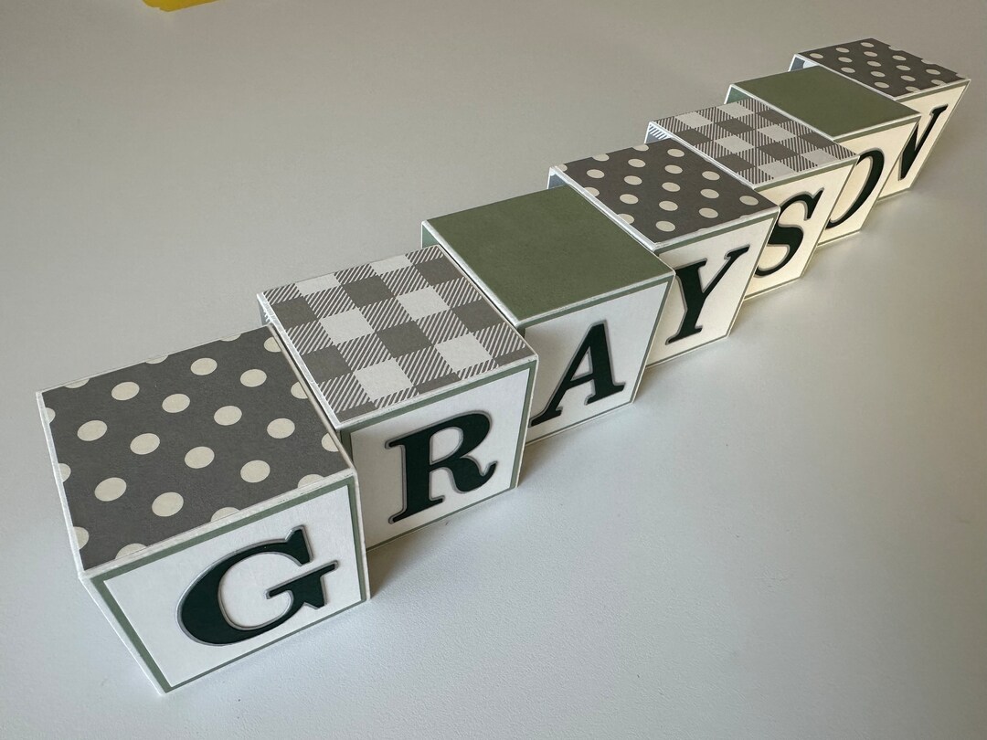Wooden Name Blocks, Nursery Decor, Baby Shower Gift - Etsy