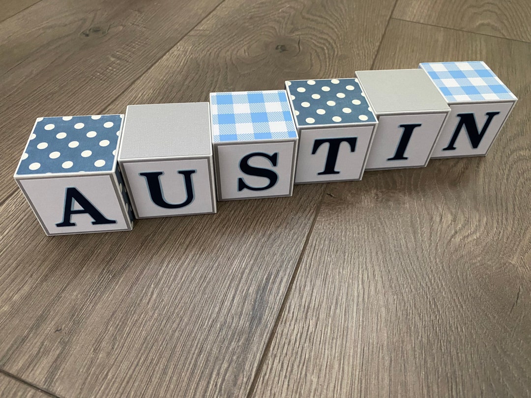 Wooden Name Blocks, Nursery Decor, Baby Shower Gift - Etsy