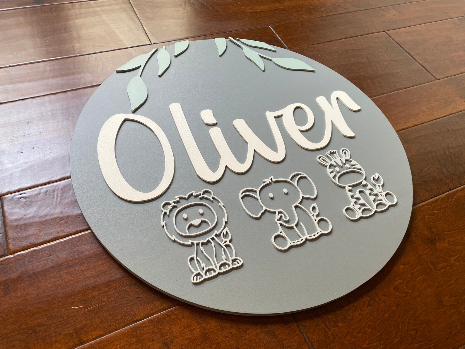 Large Wooden Sign for Nursery Safari Animals Jungle Animals - Etsy