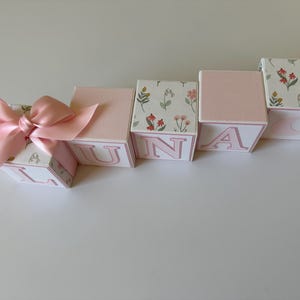 Custom Name Blocks: Baby Shower Nursery Decor, Personalized Wood ...