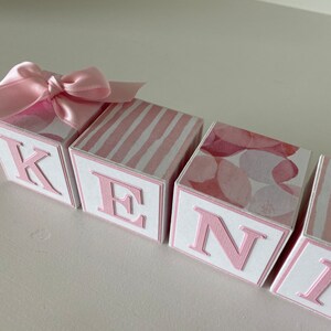 Custom Baby Name Blocks Baby Gift Baby Shower Newborn Nursery ...