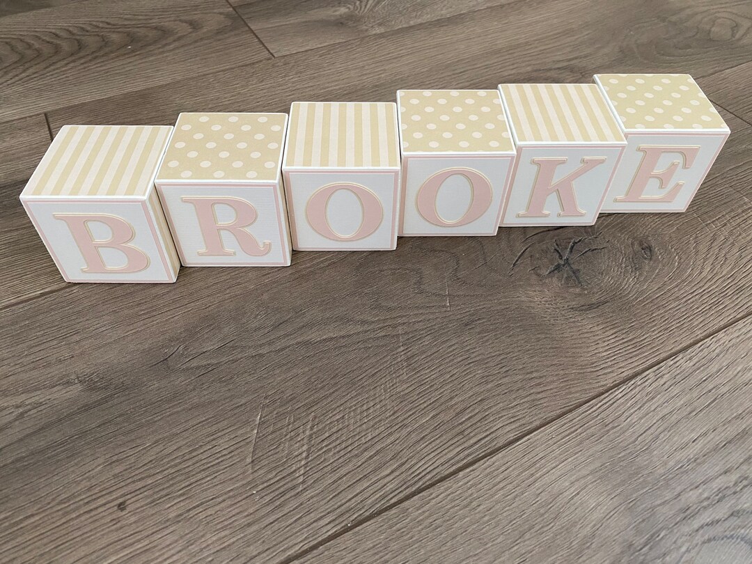 Custom Baby Name Blocks Baby Gift Baby Shower Newborn Nursery - Etsy