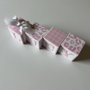 Custom Name Blocks: Baby Shower Nursery Decor, Personalized Wood ...