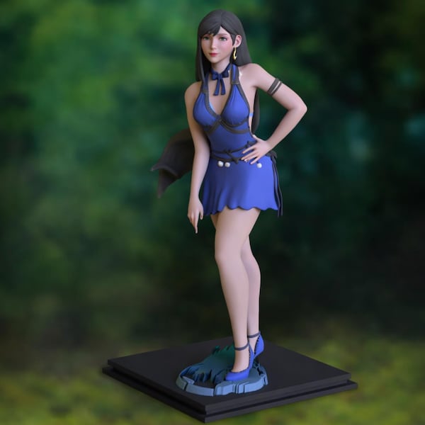 Painted Tifa Figure - Etsy