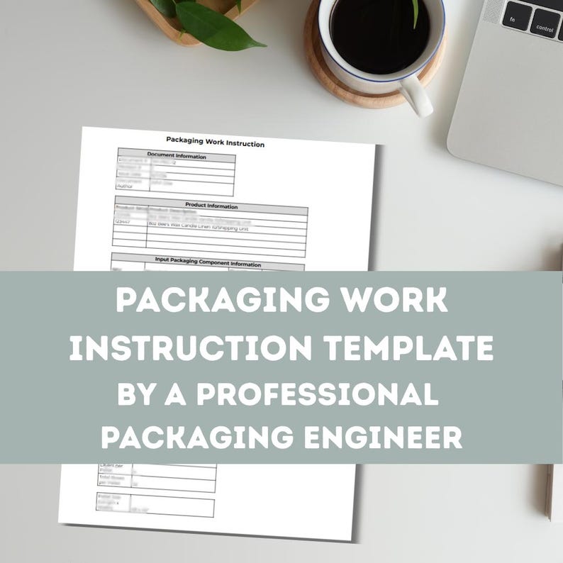 Packaging Work Instruction Template, Standard Operating Procedure SOP ...