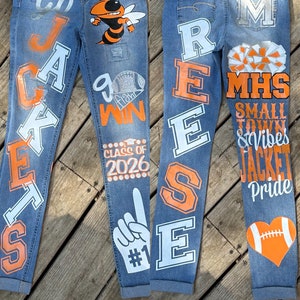 Homecoming Spirit Jeans School Pride Jeans Senior Jeans Spirit Jeans ...