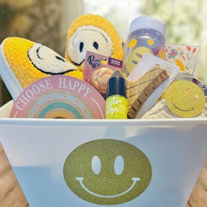 Smiley Face Gift Set Smiley Face Slippers Slippers Gift Basket Smiley ...