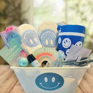Smiley Face Gift Set Smiley Face Slippers Slippers Gift Basket Smiley ...