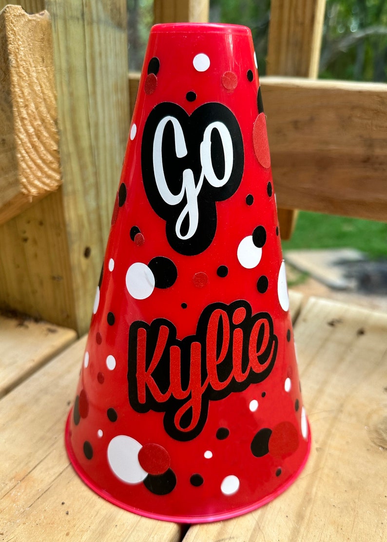 Personalized Cheer Megaphone: 8-inch School Spirit Accessory - Etsy