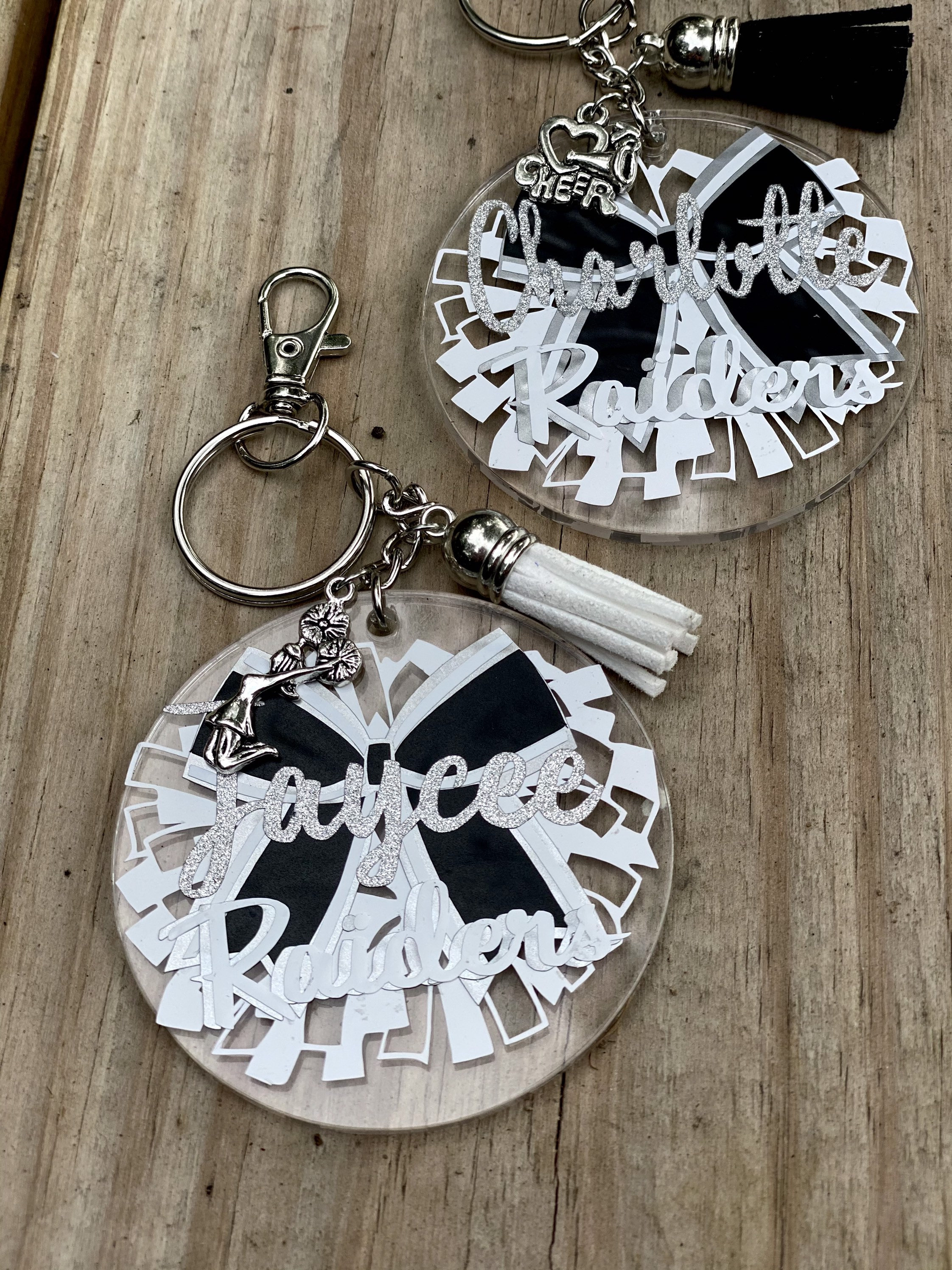 Personalized Cheer Keychain/Zipper Pull Personalized Cheer | Etsy