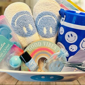 Smiley Face Gift Set Smiley Face Slippers Slippers Gift Basket Smiley ...