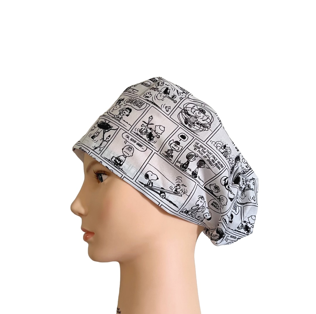 Comic Strip Scrub Cap, Euro Scrub Cap, Cartoon Scrub Hat, Newspaper ...
