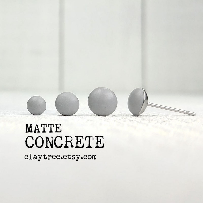 Grey Studs - Etsy