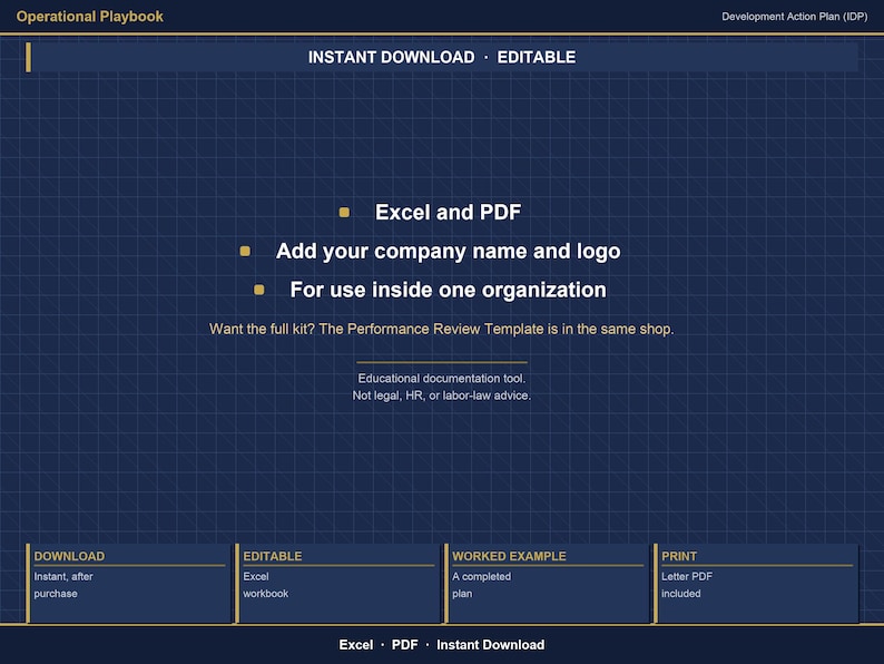 Individual Development Plan Template | Employee Development Action Plan ...