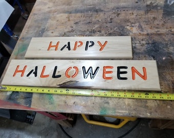 Happy halloween sign | Etsy