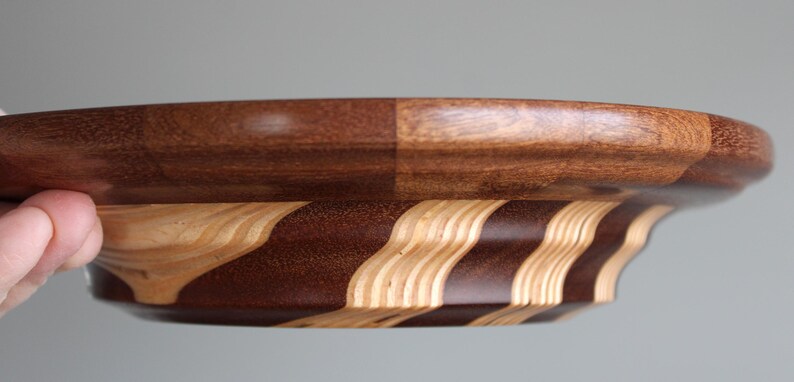 Sapele and Birch Striped Bowl - Etsy