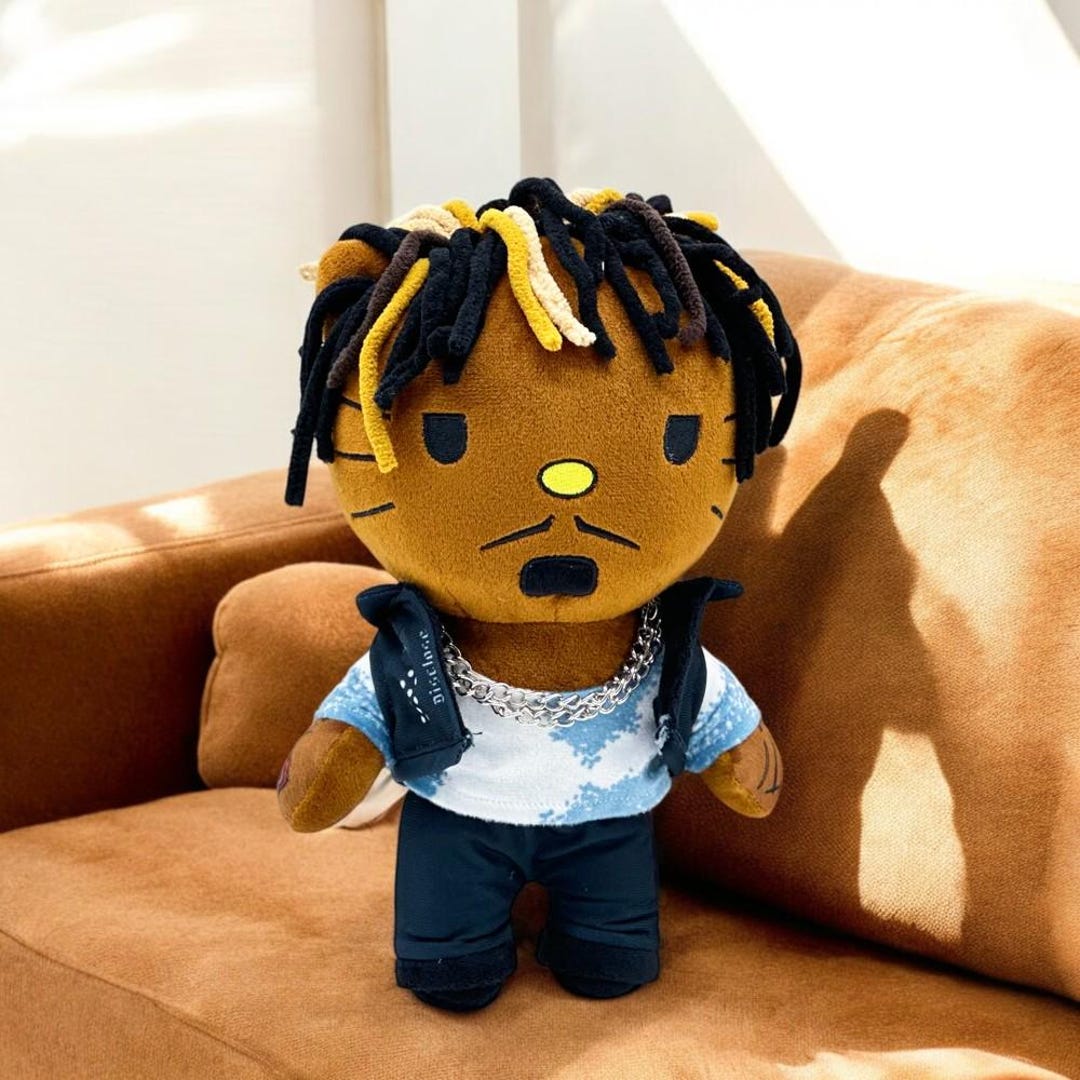Hello Kitty Juice WRLD Plush Doll - Hello Kitty Plush - Braided Head ...