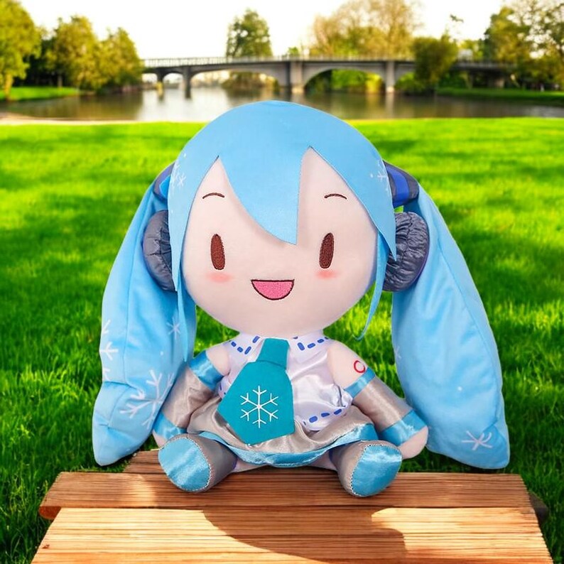 Hatsune Miku Plush Doll - Cute Anime Girl Plush Toy - Soft Kawaii ...