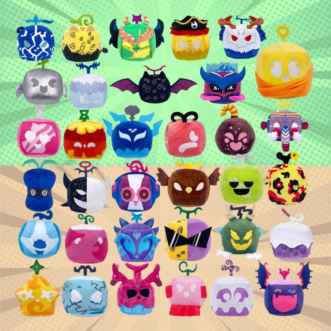 Blox Fruits Plush - Mammoth, Spin, Sound, Quake, Shadow, Dragon, Rumble ...