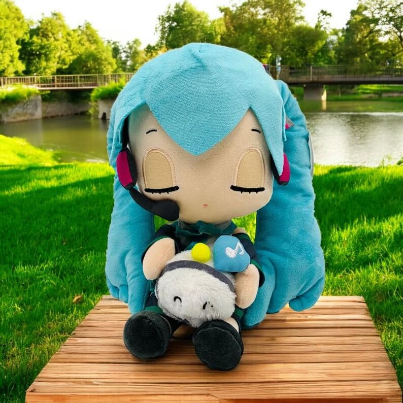 Hatsune Miku Plush Doll - Cute Anime Girl Plush Toy - Soft Kawaii ...