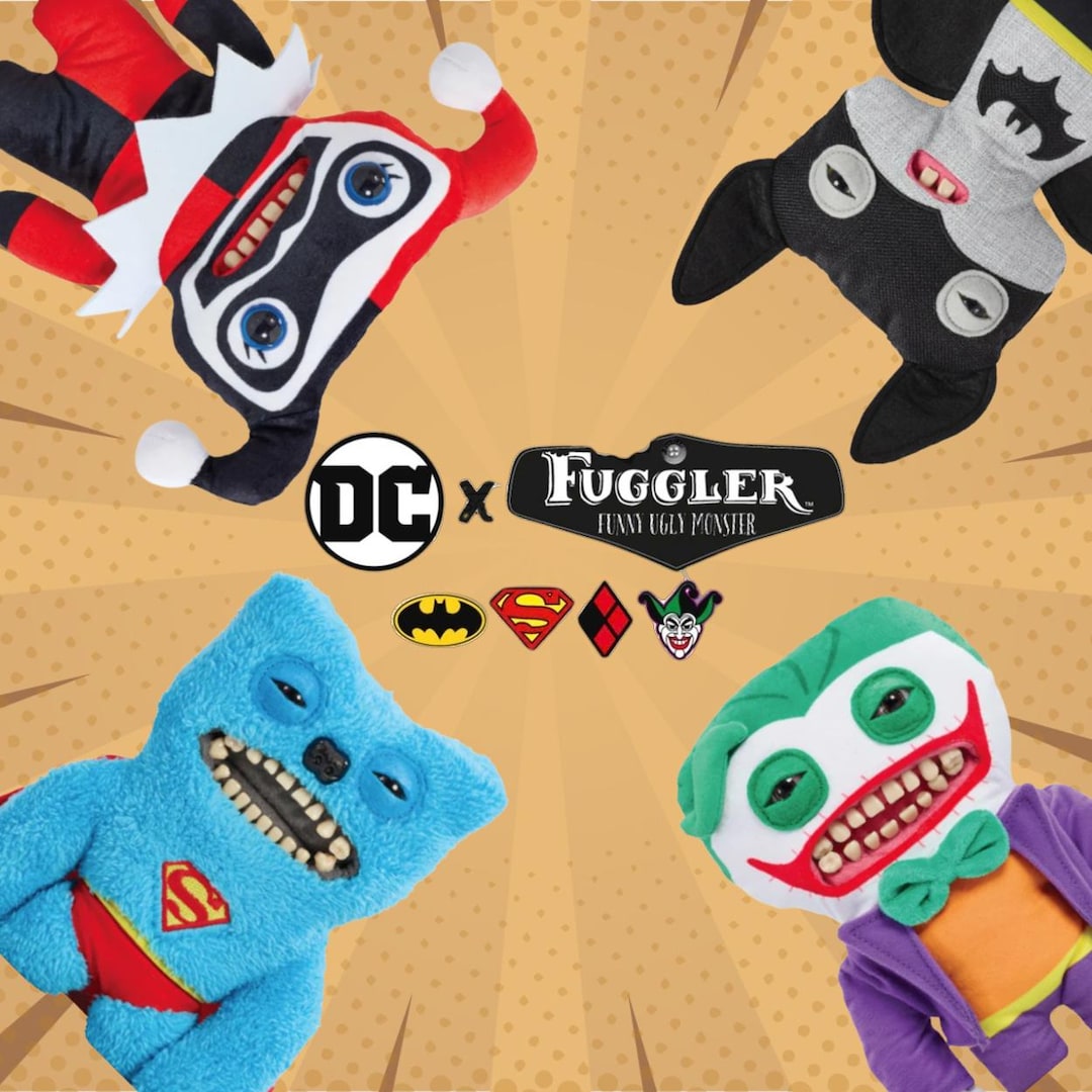 DC X Fuggler Plush - Fuggler X Harley Quinn Plush - Fuggler X DC Batman ...