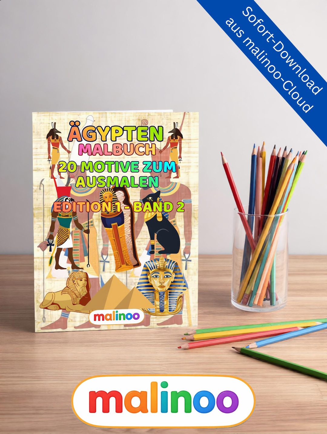 Egypt Coloring Book PDF Download Digital – 20 Coloring Pages for ...