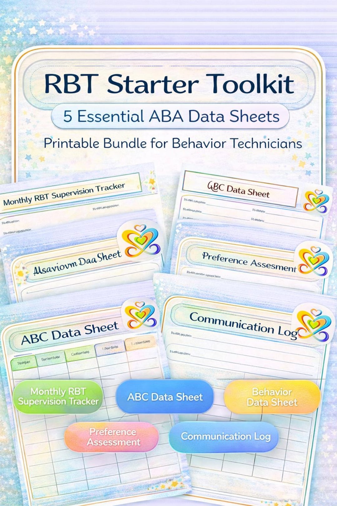 Registered Behavior Technician Starter Toolkit | ABA Data Sheets Bundle ...