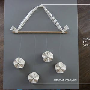 Origami Geometric Wall Hanging Origami Diamond Wall Decor | Etsy