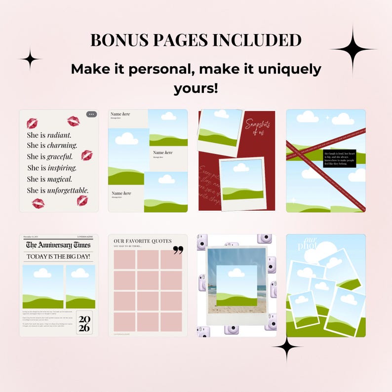 Love Magazine Template Canva | Editable Photo Magazine | Boyfriend ...